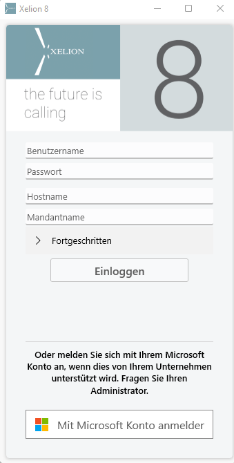 Anleitung Xelion 8 Windows 10 App